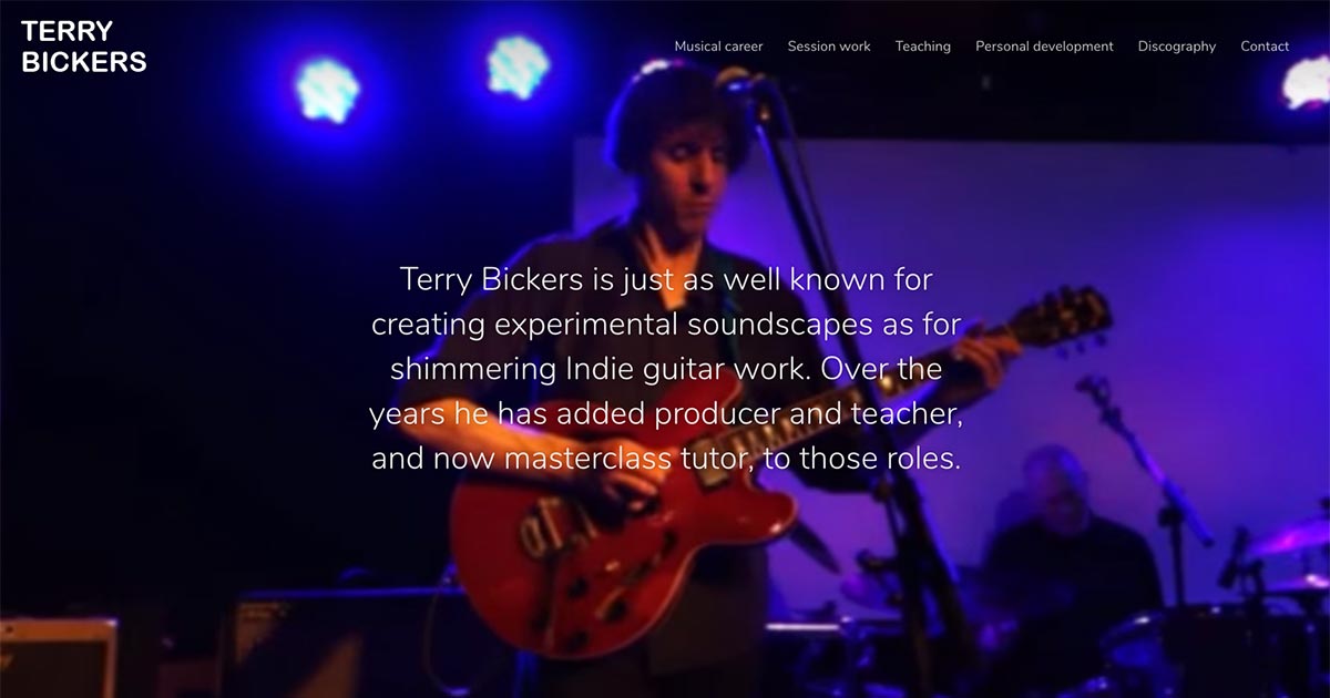 Terry Bickers | Recording artist, performing musician & music teacher